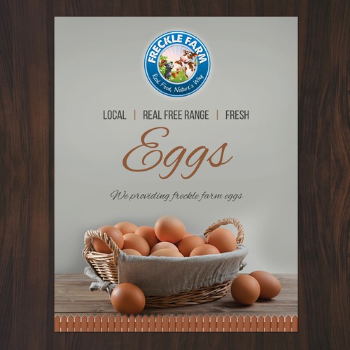 Design a poster for Freckle Farm eggs | Poster contest