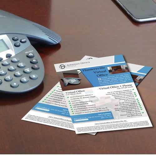 Virtual Office Flyers | Postcard, flyer or print contest