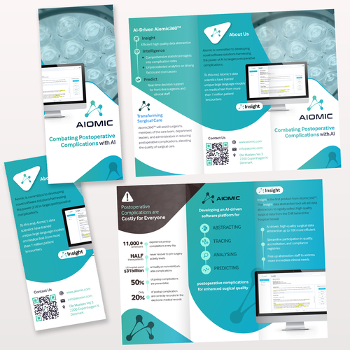Designs | Trifold for Ai health tech | Brochure contest