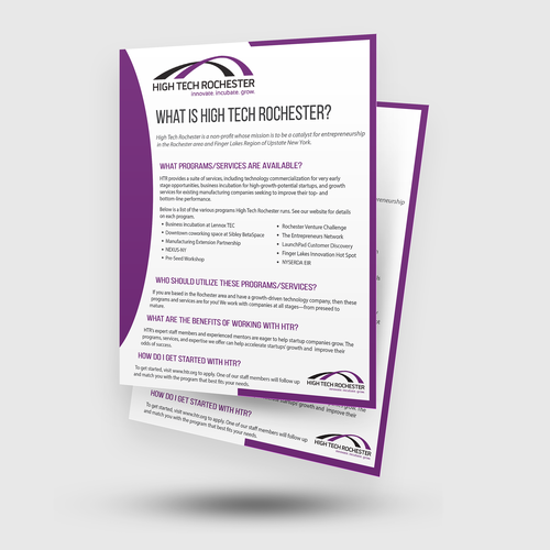 Design an eye-catching one pager for a nonprofit's marketing materials ...