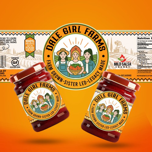 Designs | Farm to Table Salsa Label Design-Purpose Driven Brand ...