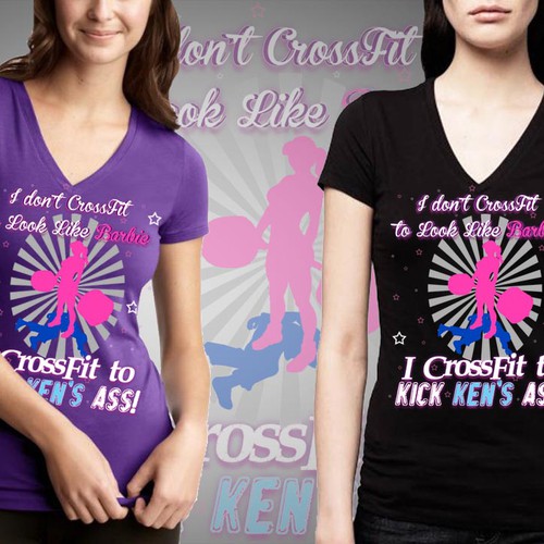 Barbie vs. Ken - fun CrossFit t-shirt to design. | T-shirt contest