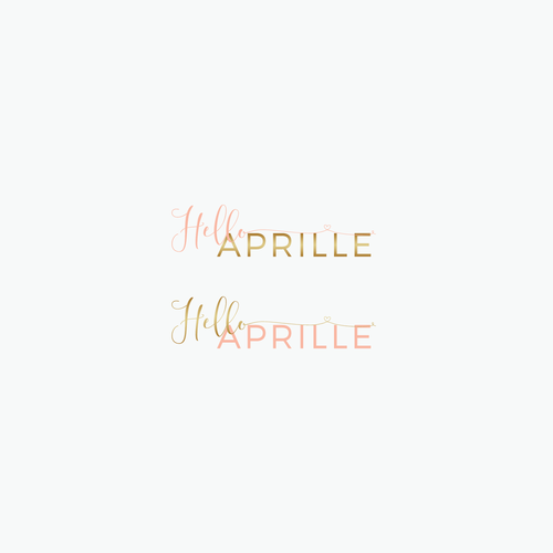 Create a fun filled, modern,warm and positive logo for Hello Aprille ...