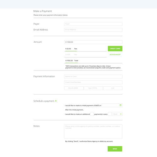 Revamped design for our hosted payment page | Web page design contest