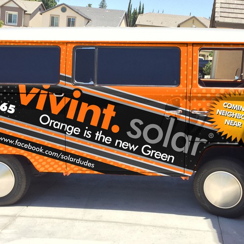 Designs | Create eye catching car wrap for 1973 VW Bus for Vivint Solar ...