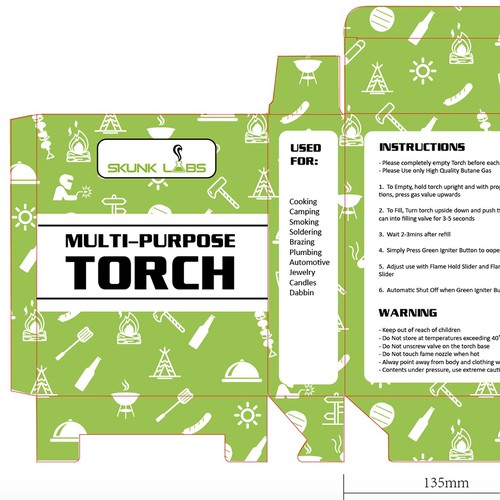 Creative Box Design for Designer Torch | Product packaging contest