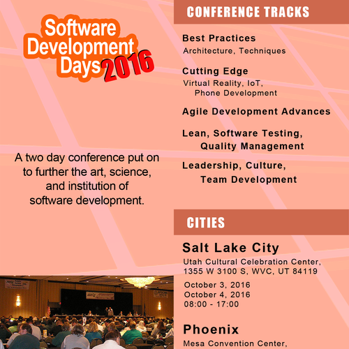 Software Development Conference Flyer Wanted | Postcard, flyer or print ...