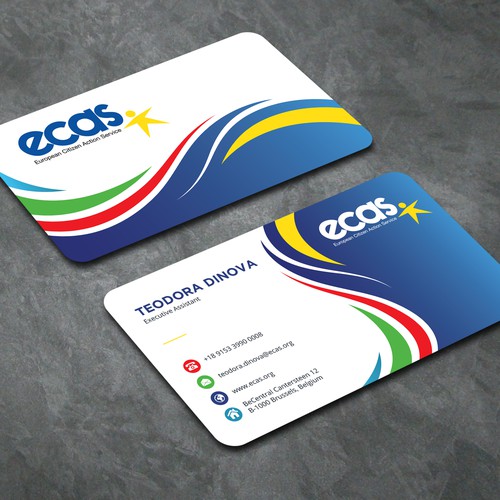 Designs | Design a classy business card for a Brussels-based EU-focused ...
