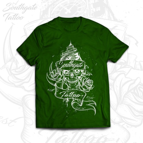 Vintage Shirt Design For Tattoo Shop | T-shirt contest