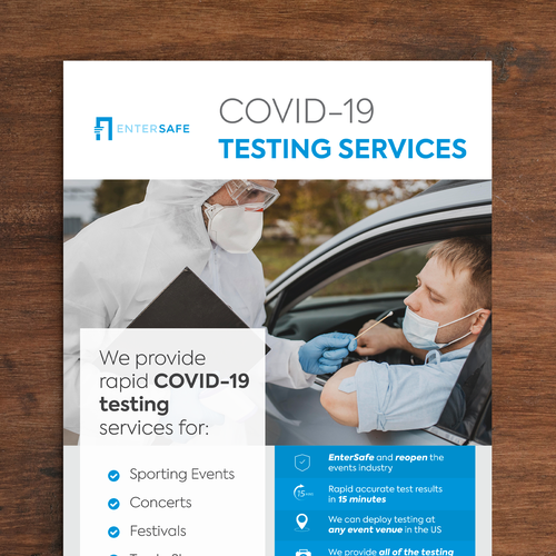 Designs | COVID-19 Testing Event Flier | Postcard, flyer or print contest