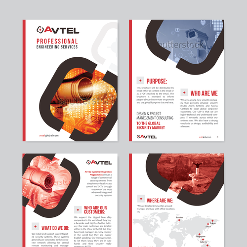 AVTEL soft brochure design | Brochure contest
