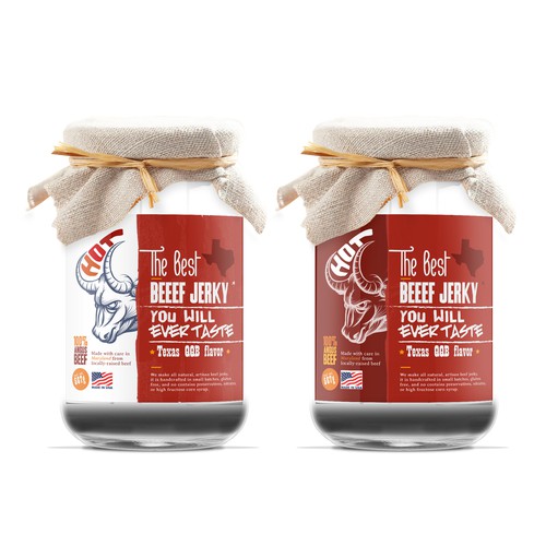 need label design for "The Best Beef Jerky You'll Ever Taste ...