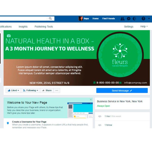 Wellness banner | Facebook cover contest