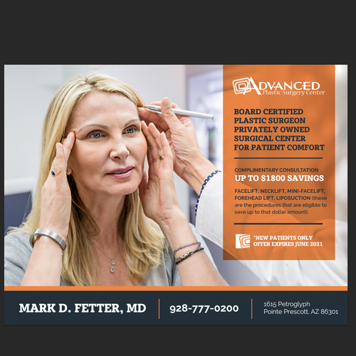 Designs | Plastic Surgery Facelift Add | Postcard, flyer or print contest