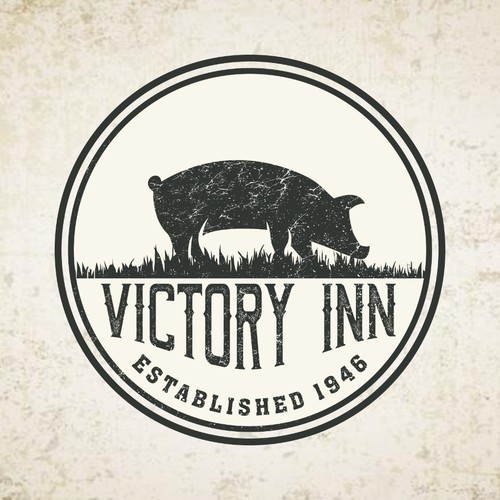 Victory Inn & Smokehouse Established 1946 USA LOGO | Logo design contest