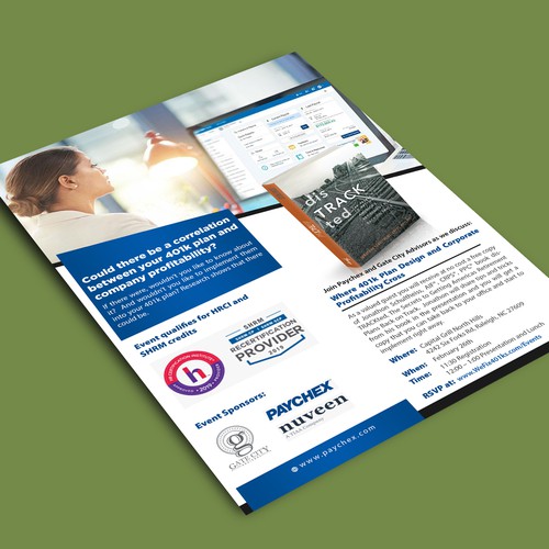 Invitation Flyer for 401(k) Seminar | Postcard, flyer or print contest