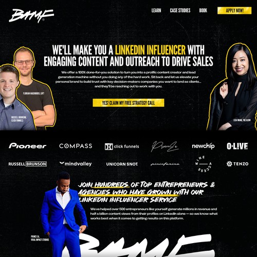 Designs | "BAMF.COM" Website Redesign | We need a badass new web design ...