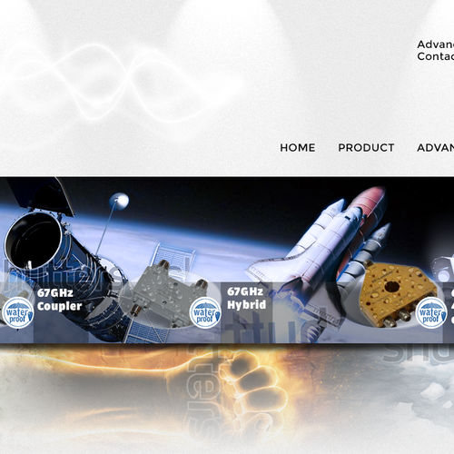 High Tech (RF Components manufacture) banners for Defense Aerospace ...