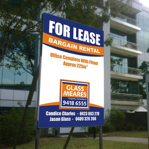 Commercial Real Estate Signboard Design | Print or packaging design contest