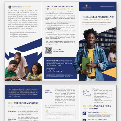 Designs | Design Trifold Pamphlet for Premium Education/Immigration ...