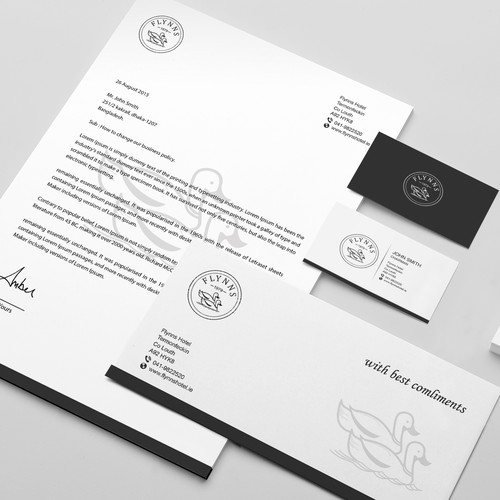 Small hotel stationery | Stationery contest