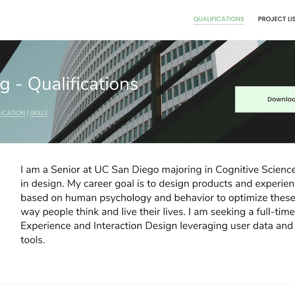 Modern minimal portfolio site | Web page design contest | 99designs