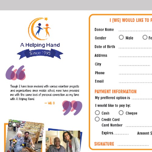 Nonprofit Donation Card | Postcard, flyer or print contest