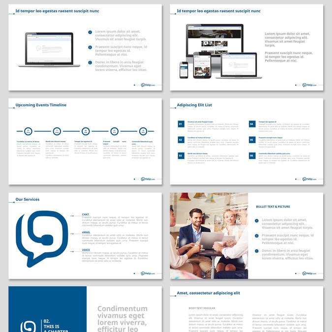 Create a professional presentation template for Help.com! | PowerPoint ...
