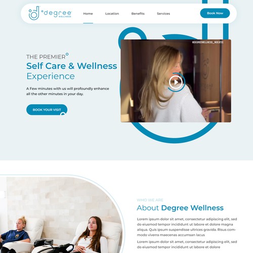 Designs | Modern Wellness Studio Website Redesign | Web page design contest