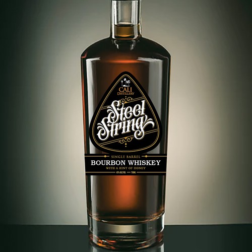 Designs | Steel String Signature Whiskey | Product label contest