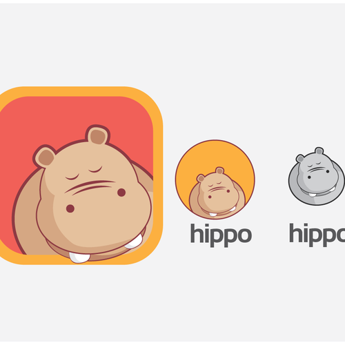 Logo for mobile app - "Hippo" | Logo design contest