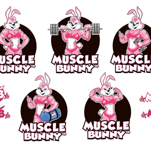 Muscle Bunny new womens Supplement and Fitness apparell line! | Logo ...