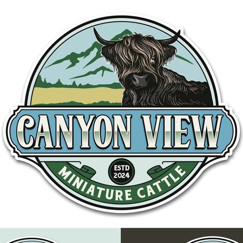 Designs | Help me with a logo for the cutest miniature cows you've ever ...