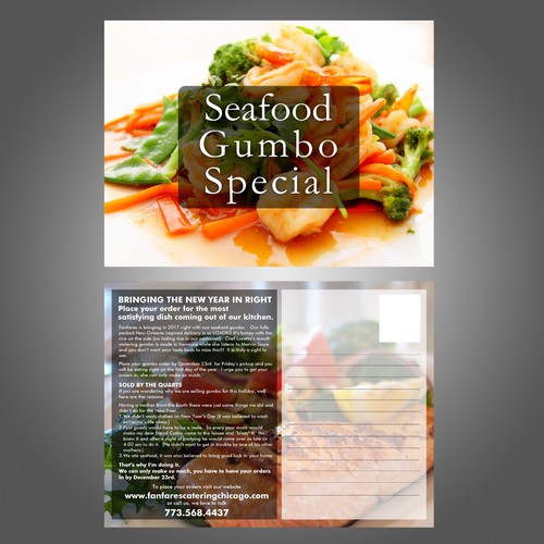 Nawlins Seafood Gumbo | Postcard, flyer or print contest