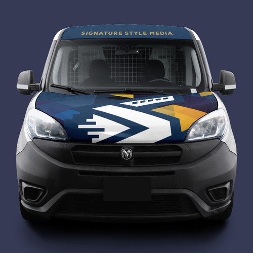 Designs | Rolling Canvas: Cargo Van Wrap Design! Modern and Sleek | Car ...