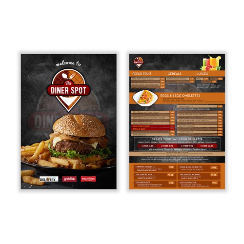 Restaurant menu re-branding | Menu contest