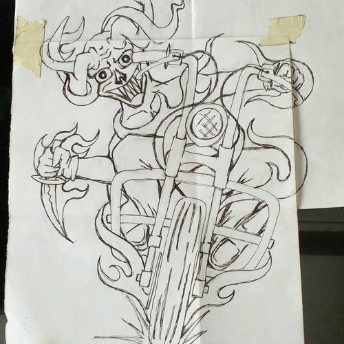 Red Devils Motorcycle Club T-Shirt Design (HARDCORE!) | T-shirt contest