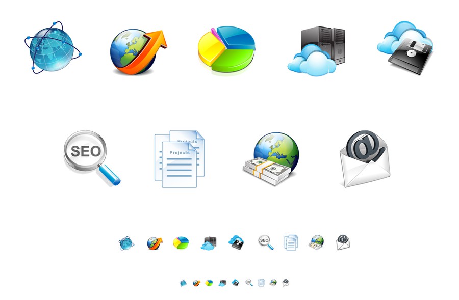 Product/Service Icons (e.g. Web Hosting, Gaming, CRM) | Button or icon ...