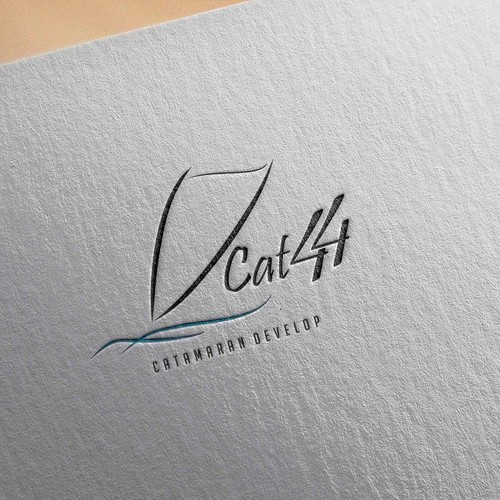 Create the logo for the first sailing vessel of a new catamaran company ...