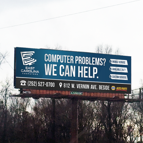 Billboard Design for a Small Computer Company!!!! | Signage contest
