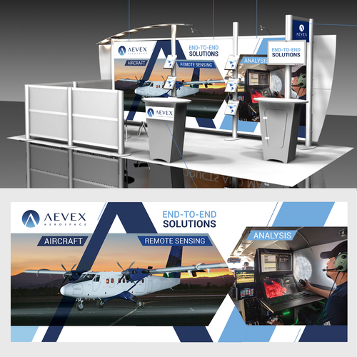 Designs | 10x20 Tradeshow Booth for Aviation and Defense Company ...