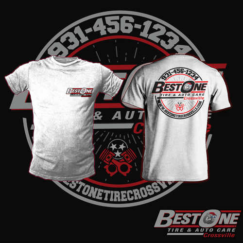 Bold & Creative T-Shirt for Tire and Auto Business | T-shirt contest